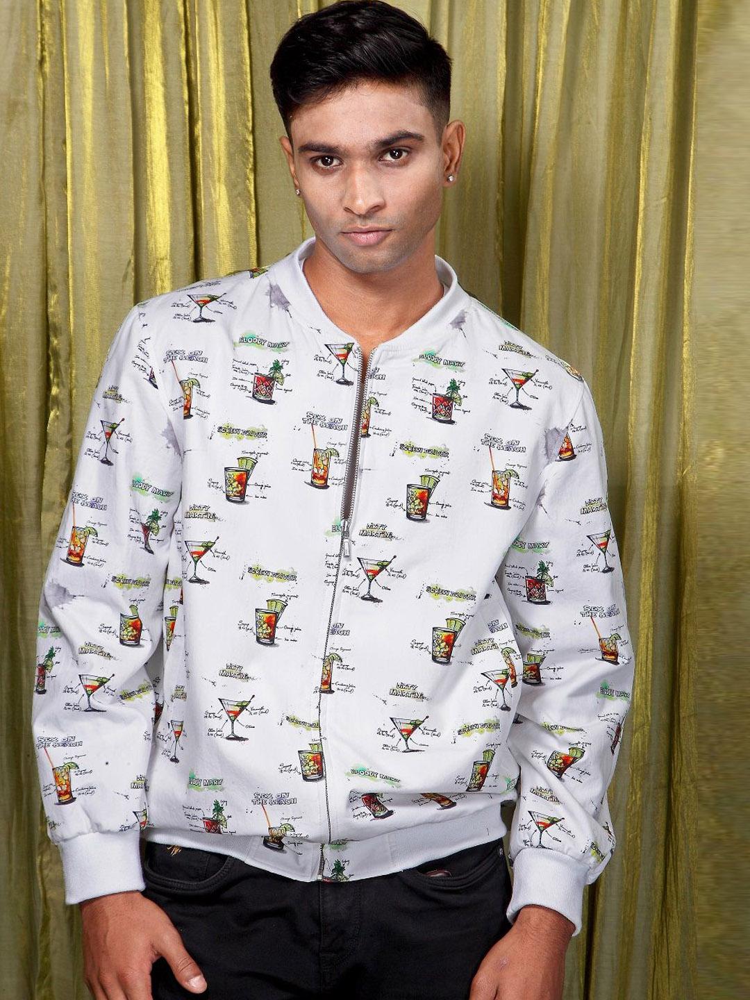 Buy Felix Bendish Men Cotton Crop Bomber Jacket - Jackets for Men ...