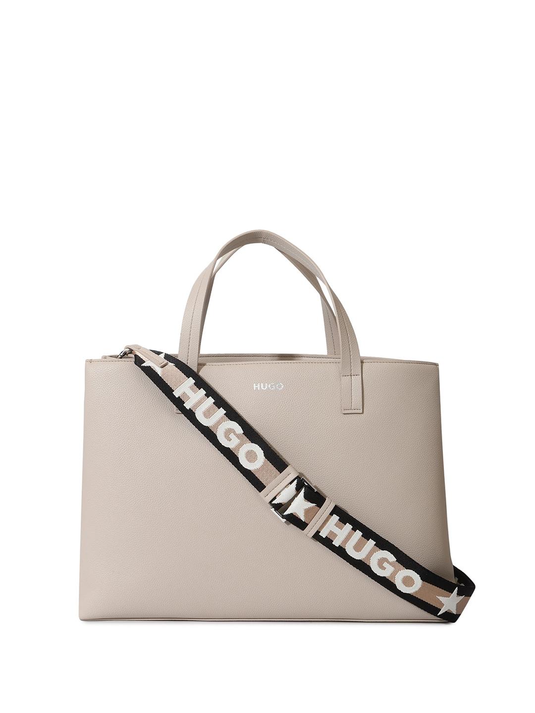 Buy HUGO PU Structured Handheld Bag With Applique - Handbags for Women ...