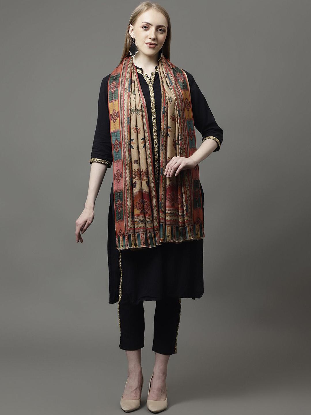 Buy WEAVERS VILLA Women Graphic Digital Printed Winter Shawl - Shawl ...