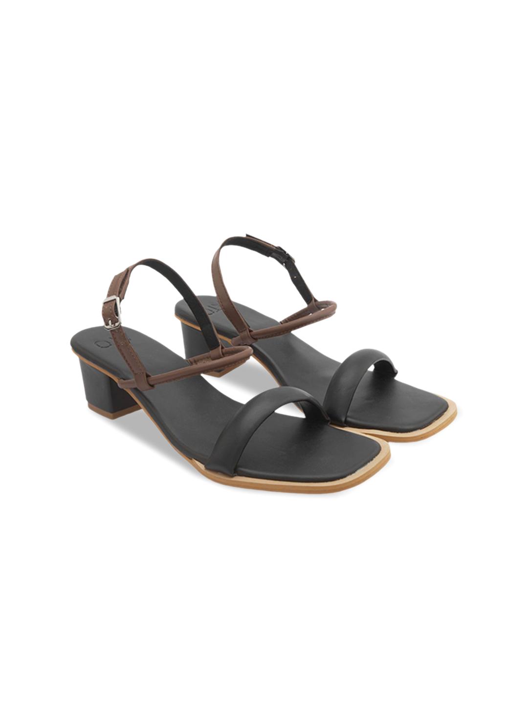 Buy ALL TABS OPEN PU Block Heeled Sandals - Heels for Women 30539288 ...