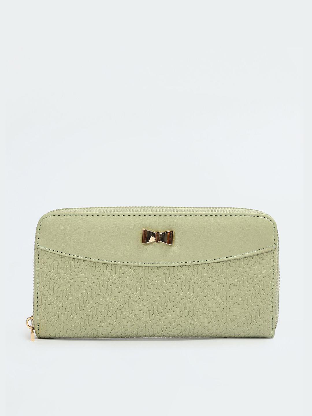 Buy Max Women Textured PU Zip Around Wallet - Wallets for Women ...