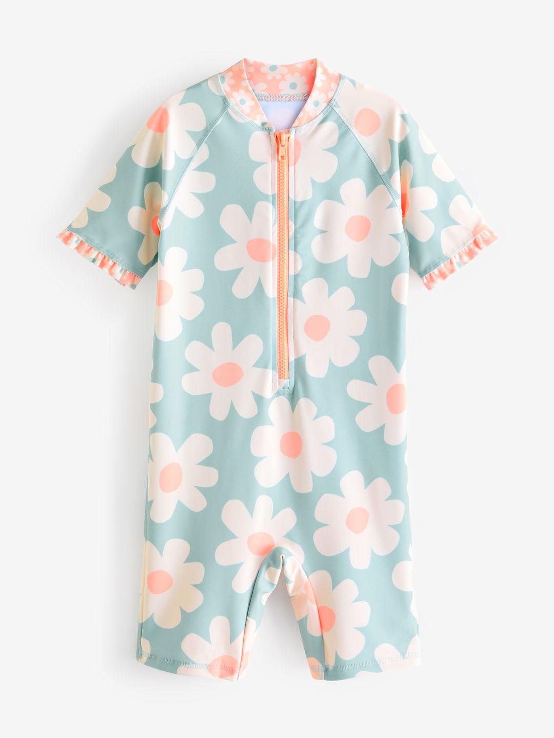 Buy NEXT Girls Floral Sunsafe Swimsuit - Swimwear for Girls 31430544 ...