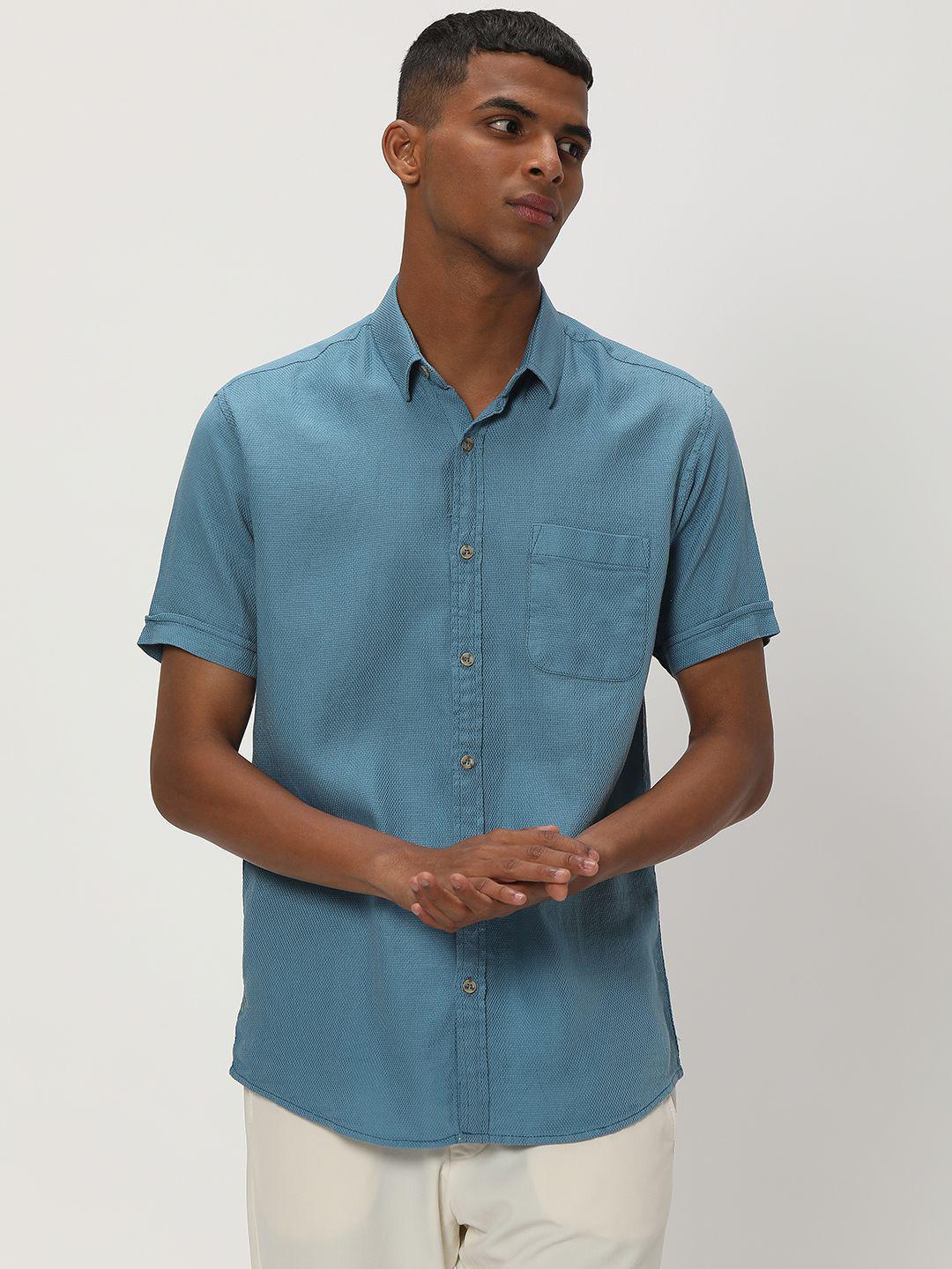 Buy Mufti Slim Fit Casual Cotton Linen Shirt - Shirts for Men 23051258 ...