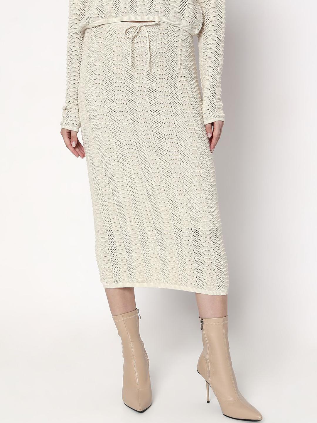 Buy Vero Moda Straight Midi Skirt - Skirts for Women 31817349 | Myntra