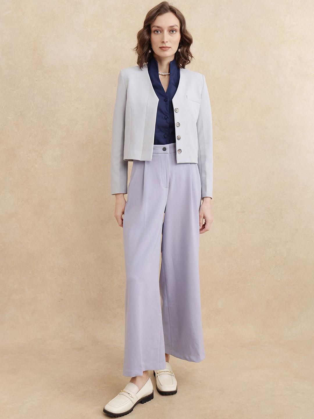 Buy RAREISM Women Cotton Tailored Jacket With Embroidered - Jackets for ...