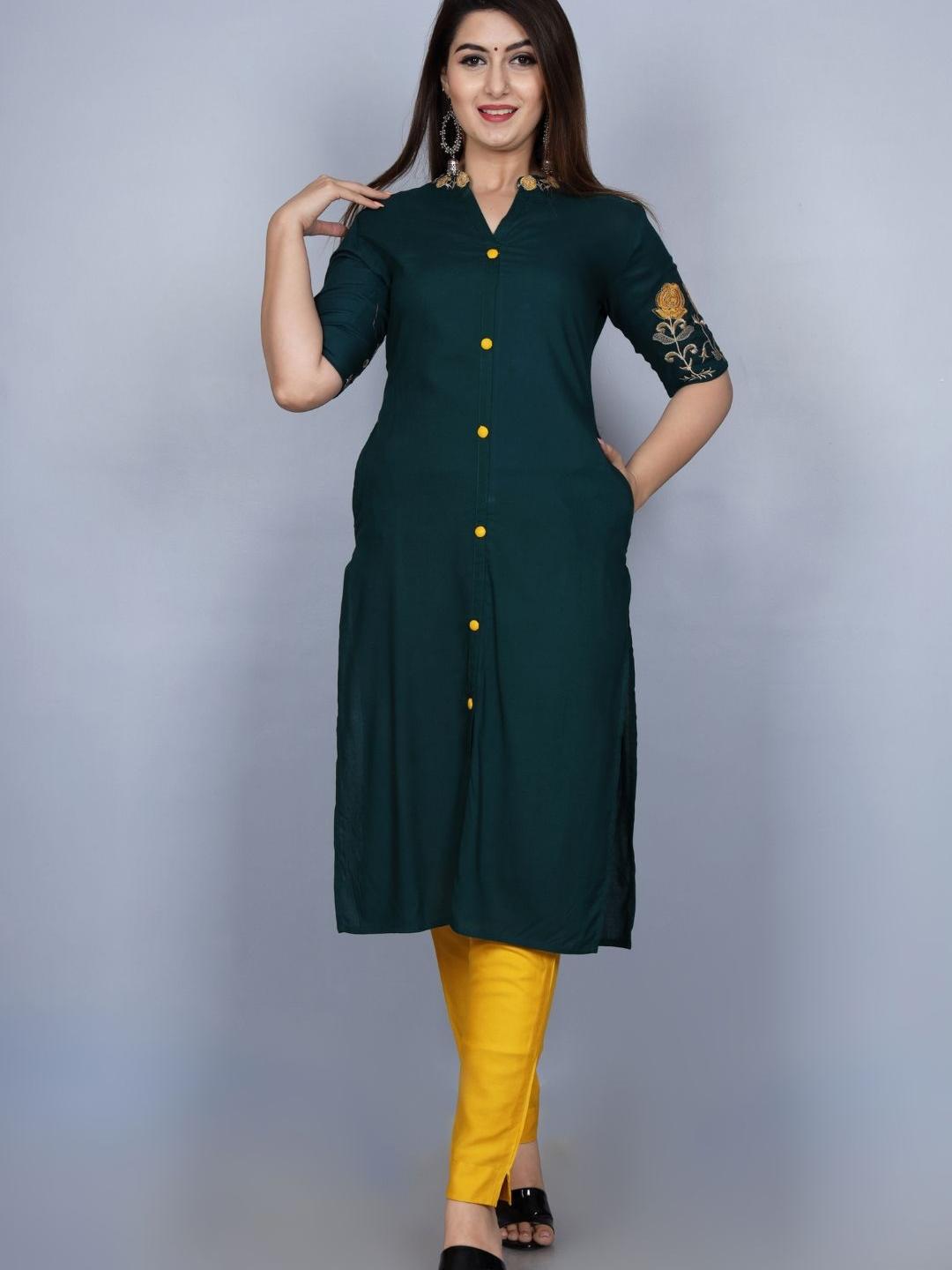 Buy Mehsoos Women Thread Work Kurta - Kurtas for Women 32033678 | Myntra
