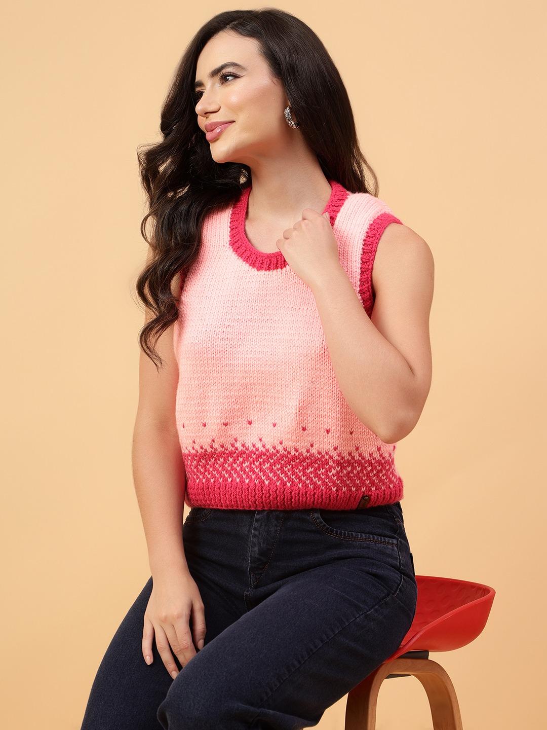 Buy Velvery Women Sweater Vest With Applique Detail - Sweaters for ...