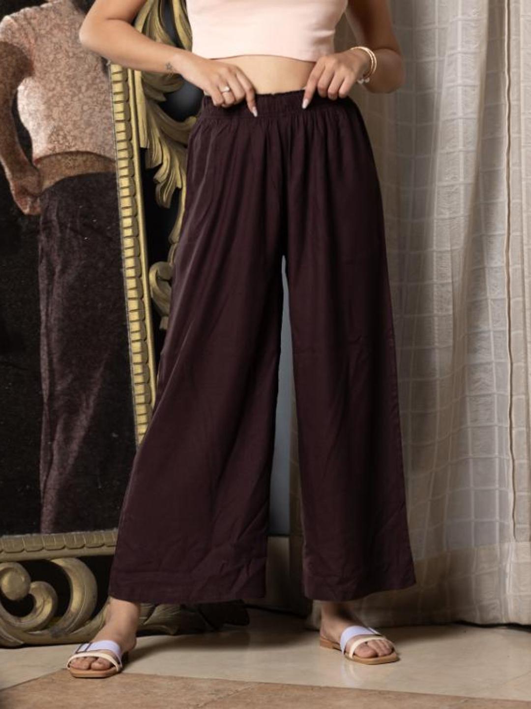 Buy Mlada Women Knitted Palazzos - Palazzos for Women 31792599 | Myntra