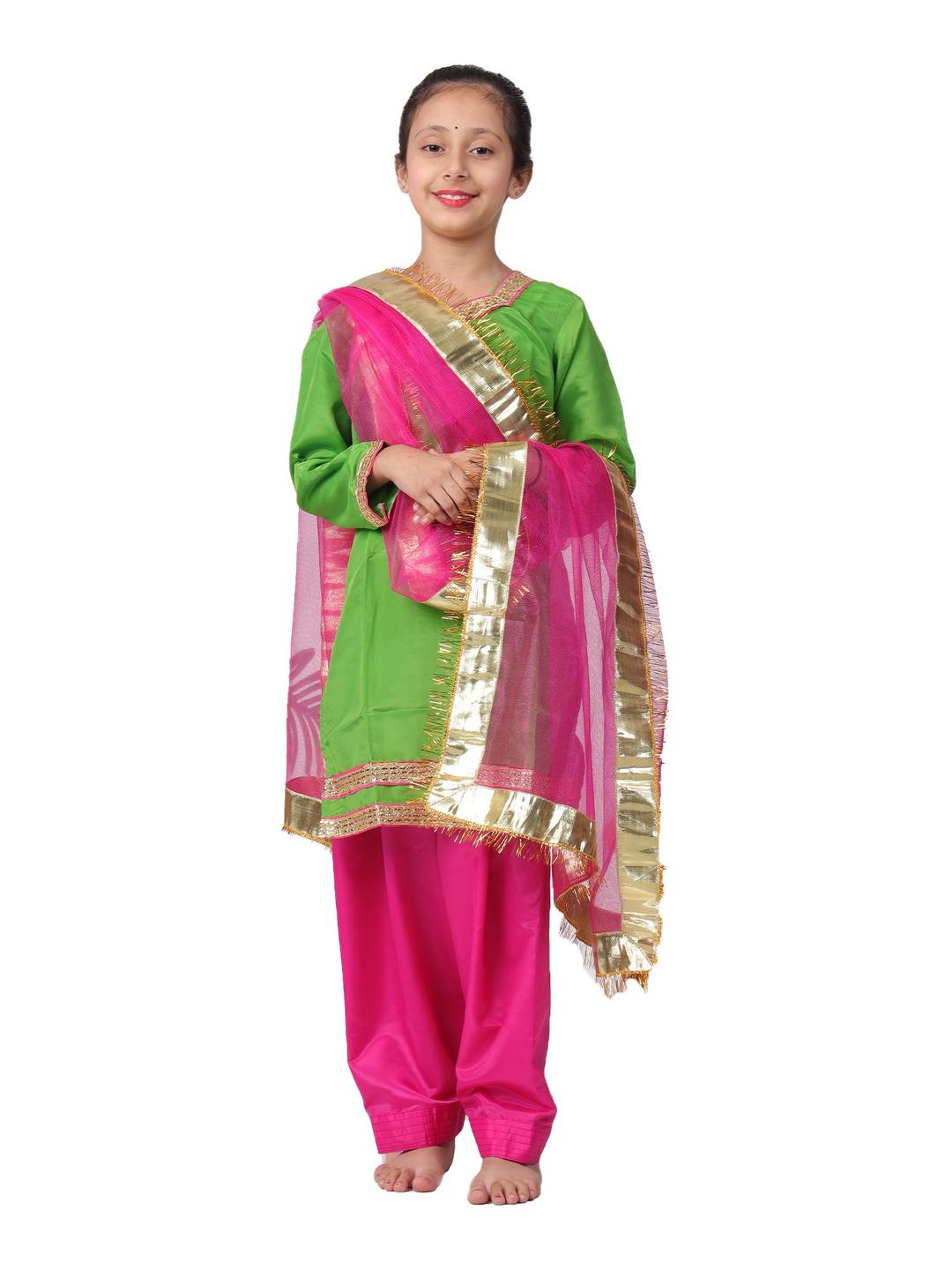 Buy Itsmycostume Punajbi Gidda Salwar Suit Dress Costume - Kurta Sets ...