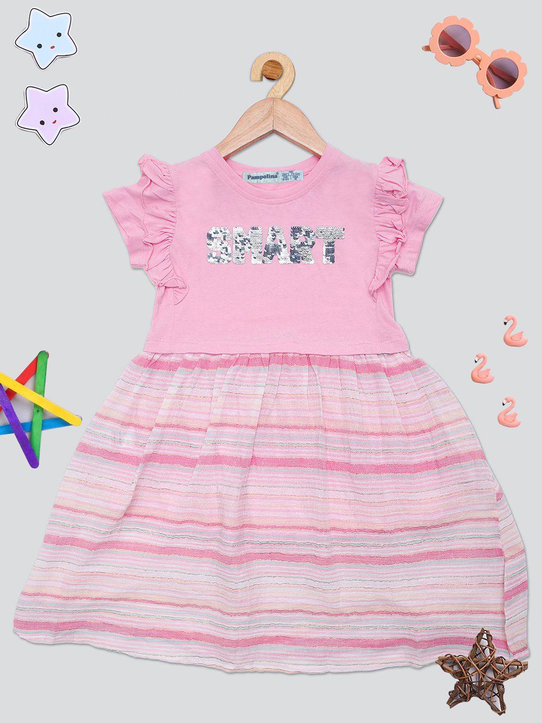 Buy PAMPOLINA Girls Printed Fit & Flare Dress - Dresses for Girls ...