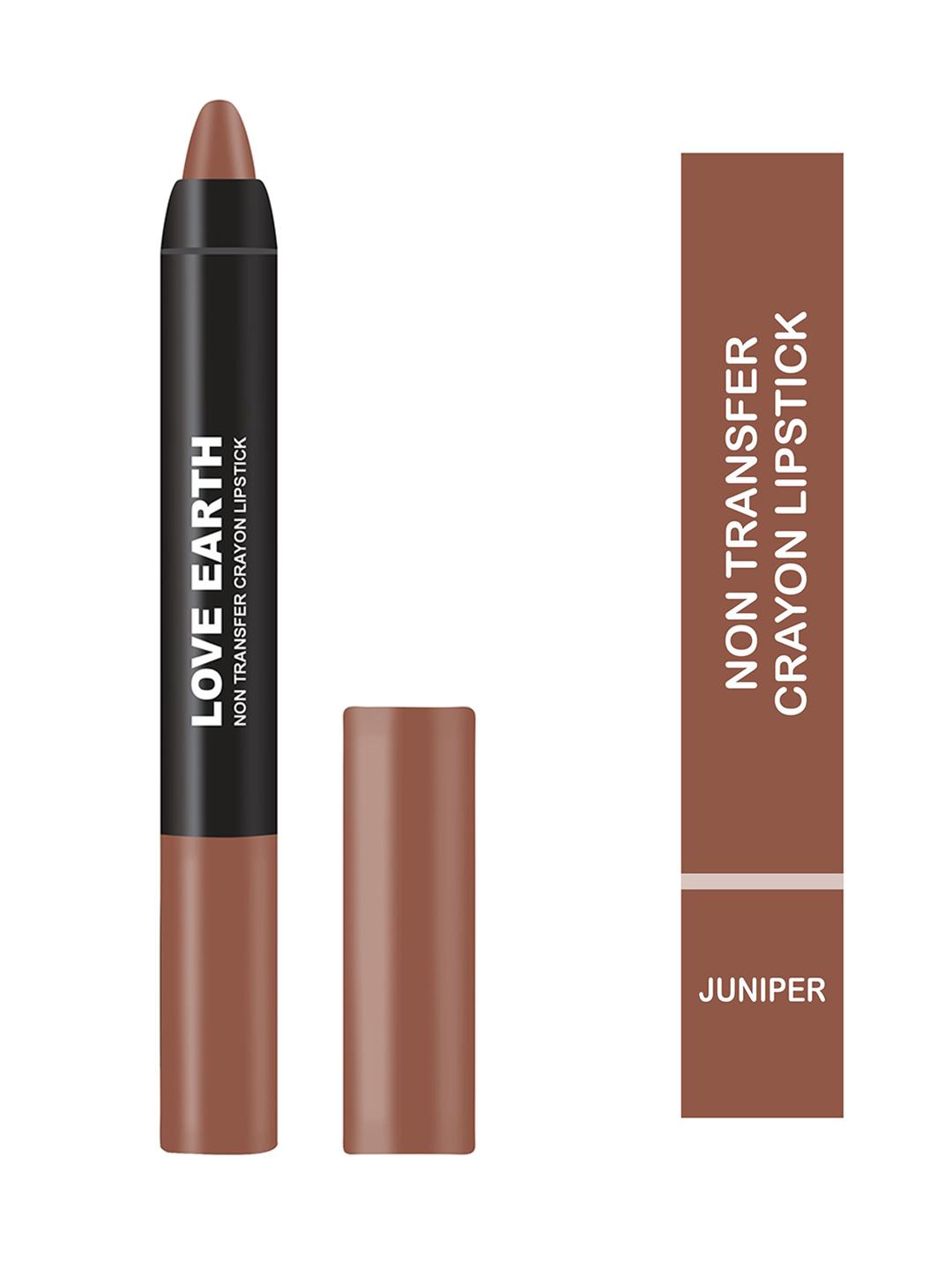 Buy LOVE EARTH Non Transfer Crayon Lipstick 3.5 G Juniper - Lipstick ...