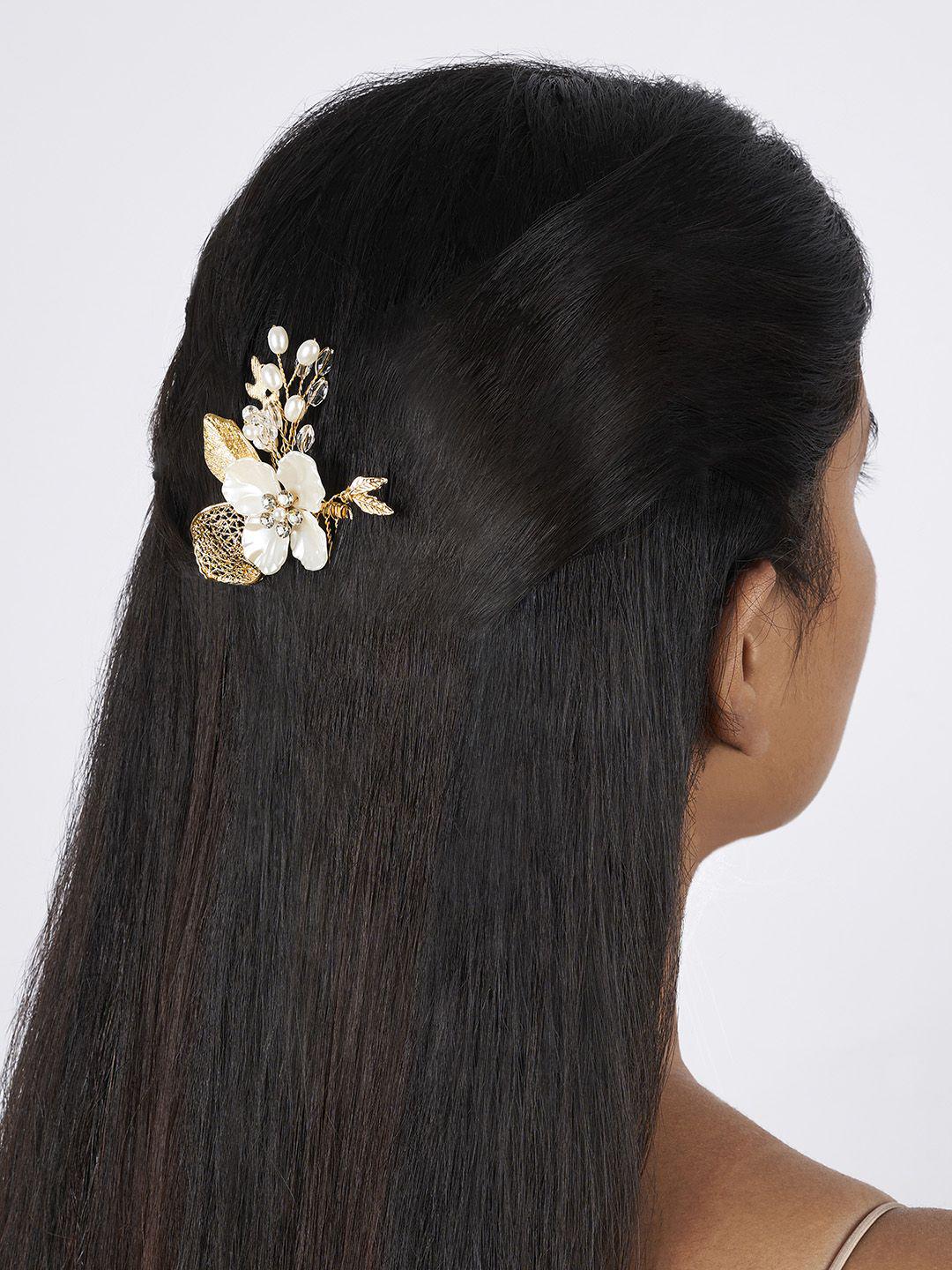 Buy JOKER & WITCH Women Embellished Comb Pin - Hair Accessory for Women ...