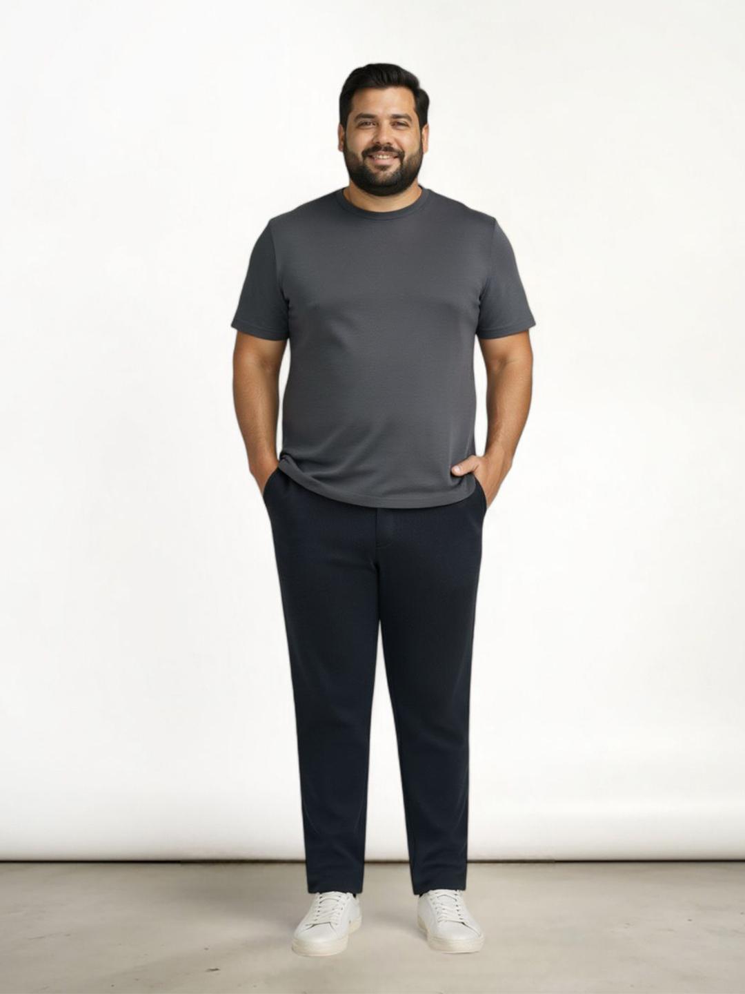 Buy The Pant Project Twill Structured Slim Fit Wrinkle Free Power ...