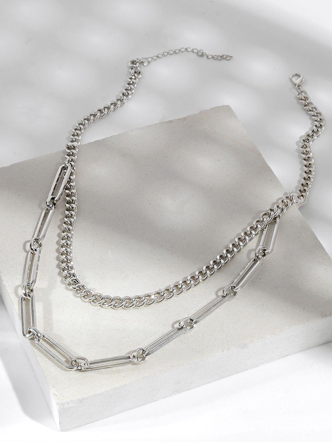 Buy JOKER & WITCH Men Silver Plated Chain - Necklace And Chains for Men ...
