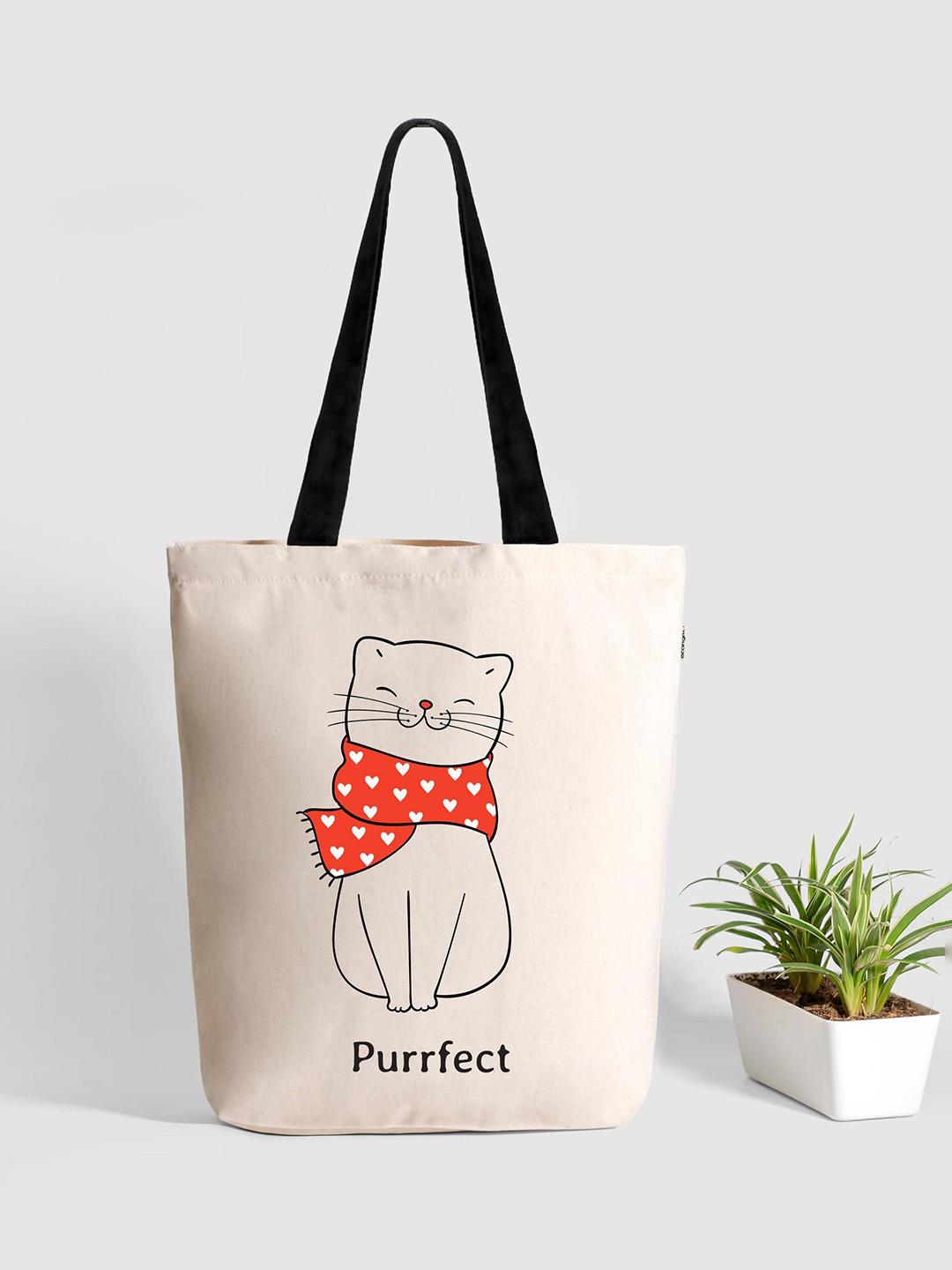 Buy EcoRight Zipper Tote Bag Purrfect - Handbags for Unisex 31797792 ...