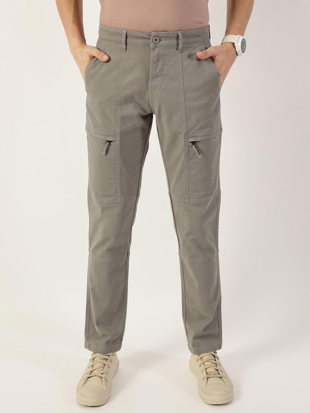 Buy Thomas Scott Men Smart Easy Wash Regular Fit Mid Rise Cargos ...