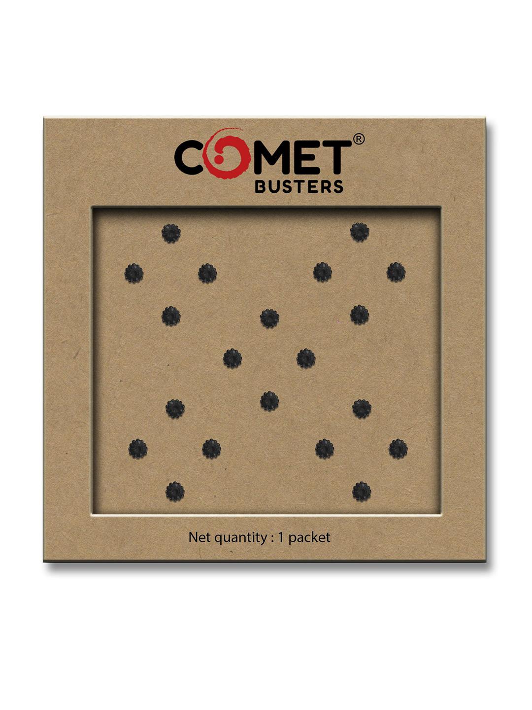 Buy Comet Busters Beautiful Traditional Circular Bindi Black - Bindi ...