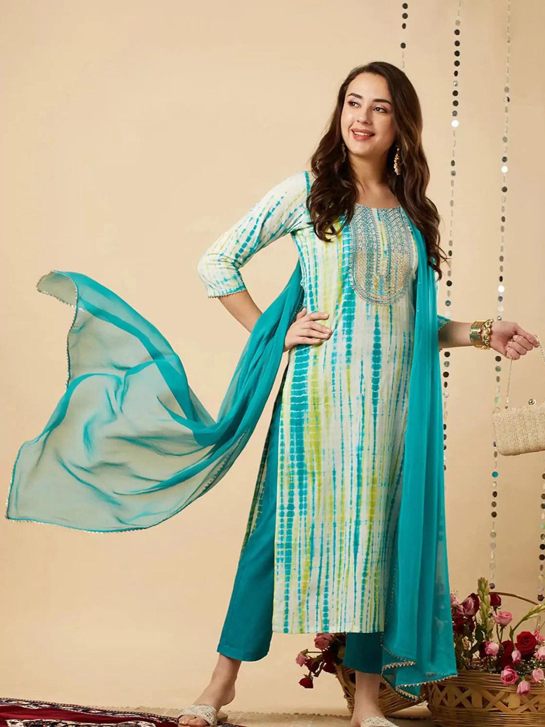 Buy Royal Export Women Ethnic Motifs Printed Regular Kurta With ...