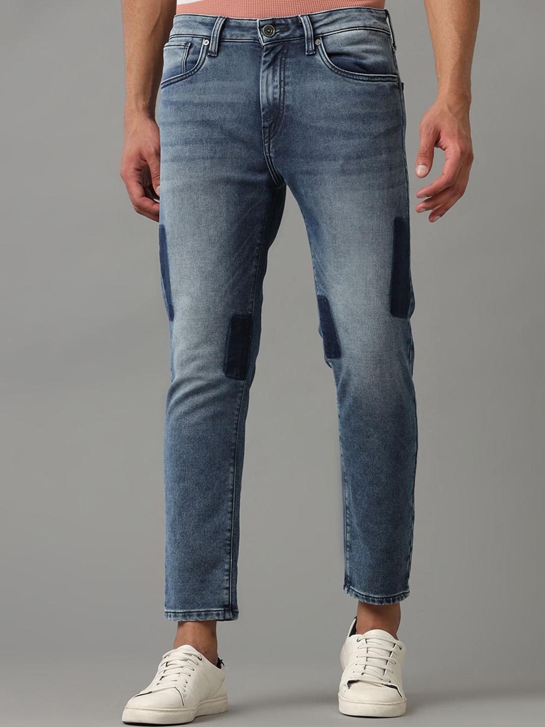 Buy Voi Jeans Men Comfort Relaxed Fit Low Distress Heavy Fade ...