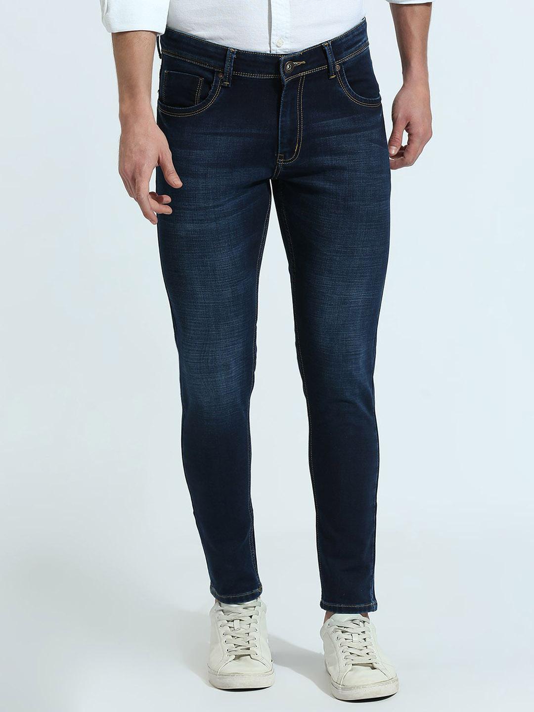 Buy Klub Fox Men Mid Rise Slim Fit Light Fade Stretchable Jeans - Jeans ...