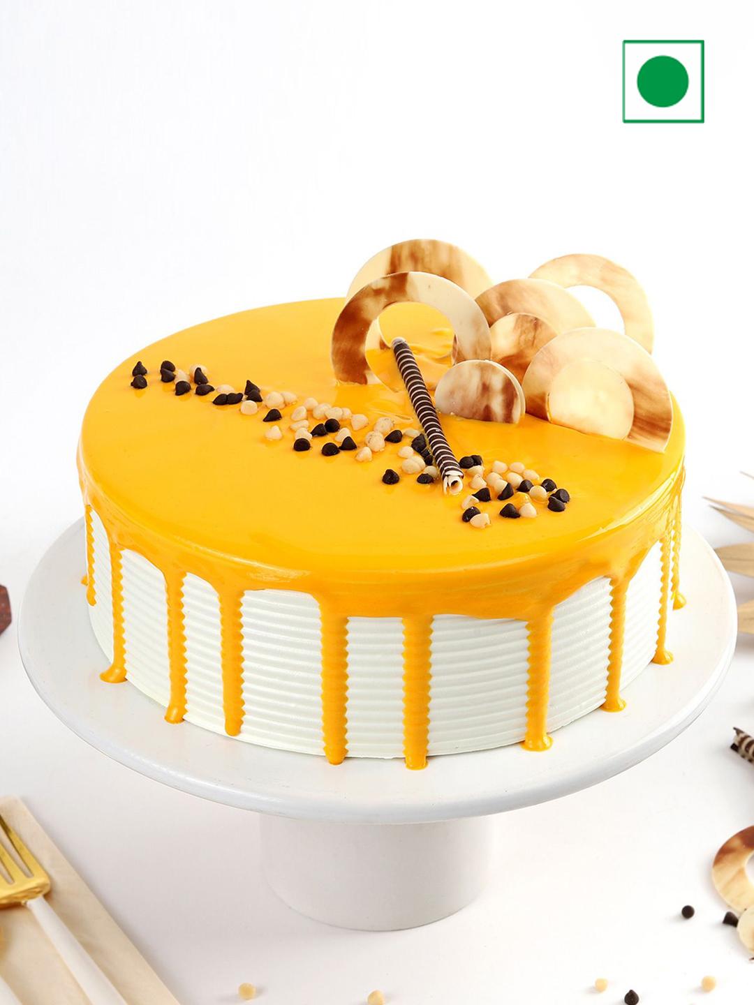 Buy IGP Butterscotch Flavour Eggless Round Cake 500g - Cake for Unisex ...