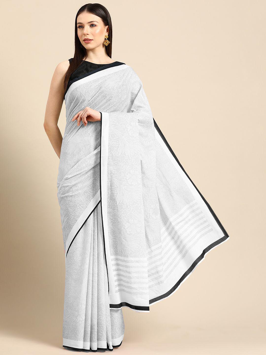 Buy BUTA BUTI Floral Pure Cotton Saree - Sarees for Women 30388841 | Myntra