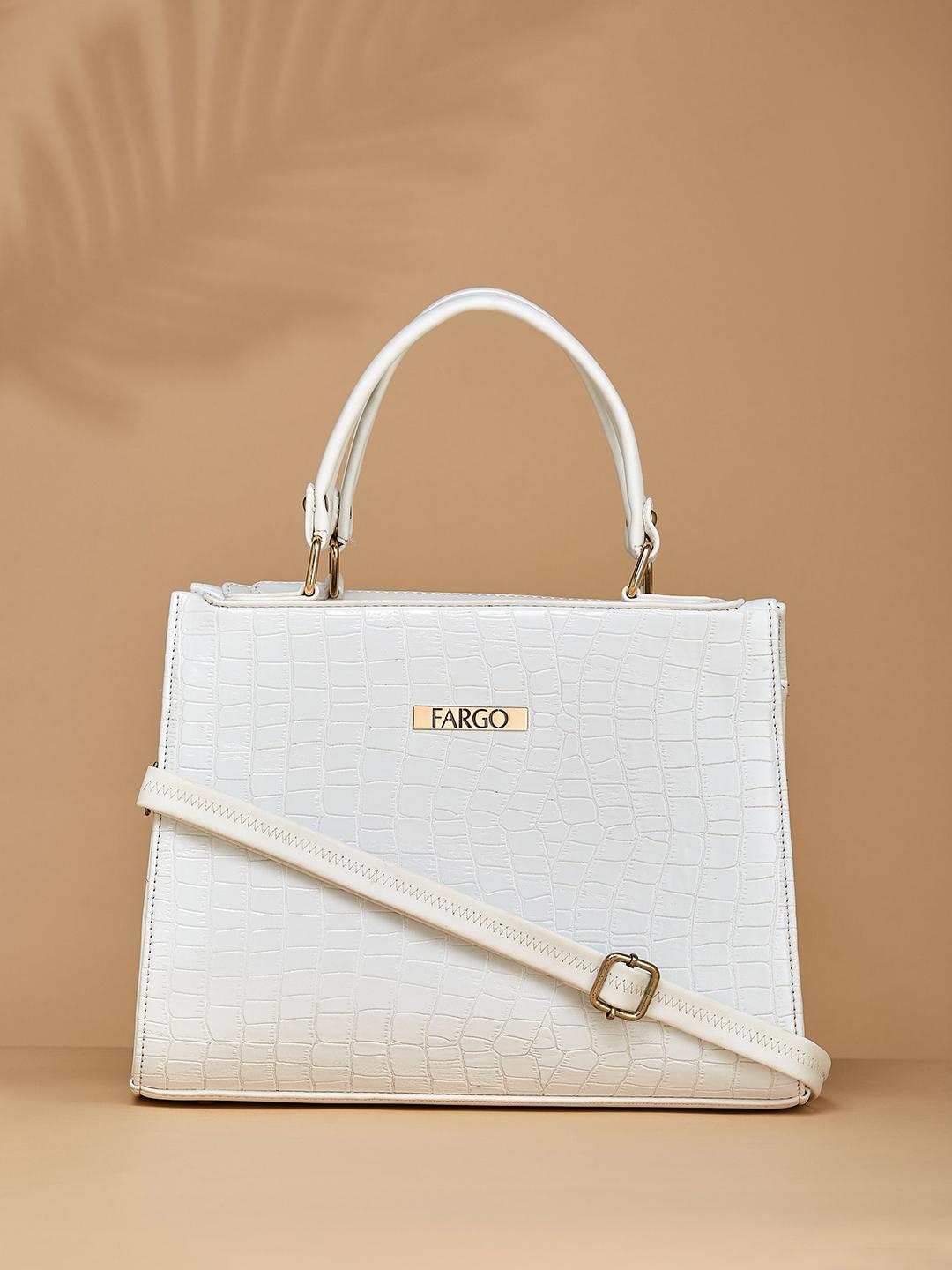 Buy FARGO Textured Structured Handheld Bag - Handbags for Women ...