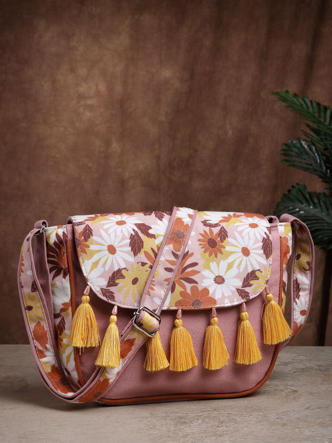 Buy Anekaant Lush Floral Printed Sling Bag - Handbags for Women ...