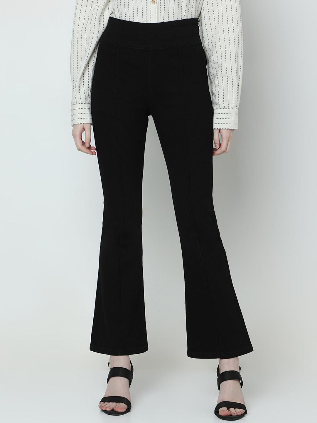 Buy Vero Moda Women Flared High Rise Stretchable Jeans - Jeans for ...