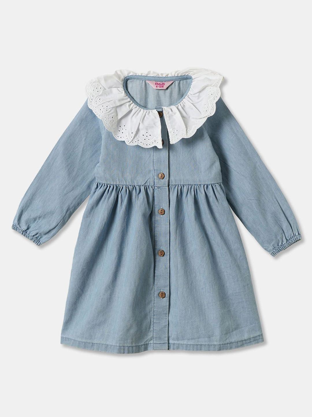 Buy R&B Print Puff Sleeve A Line Dress - Dresses for Girls 31606944 ...