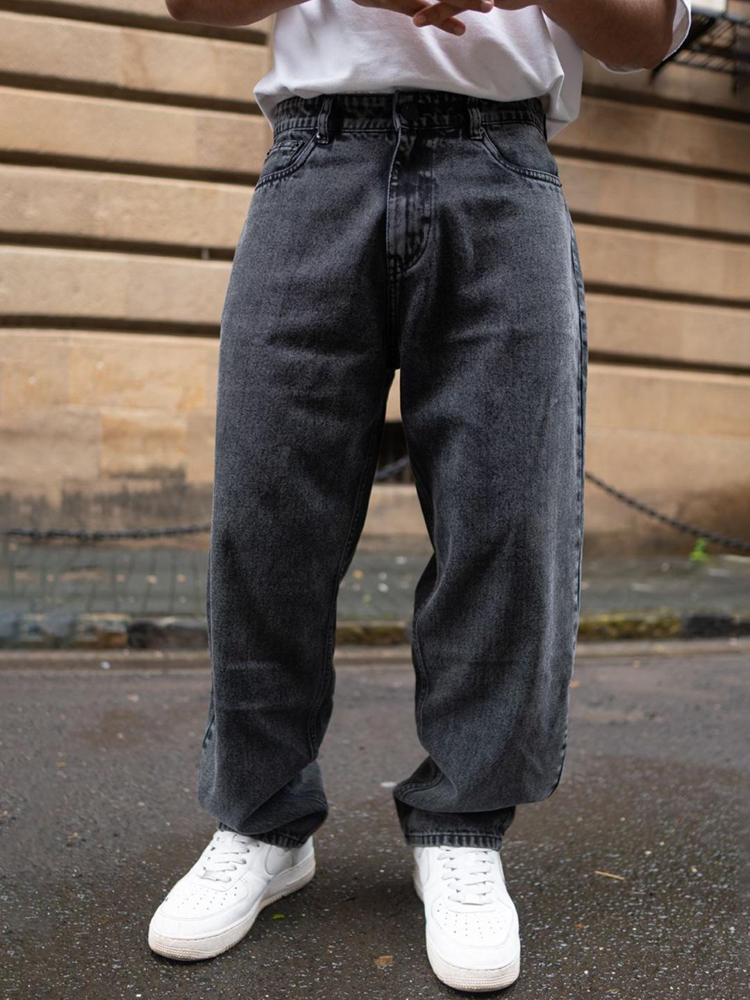 Buy Powerlook Men Baggy Comfort Fit Mid Rise Light Fade Jeans - Jeans ...