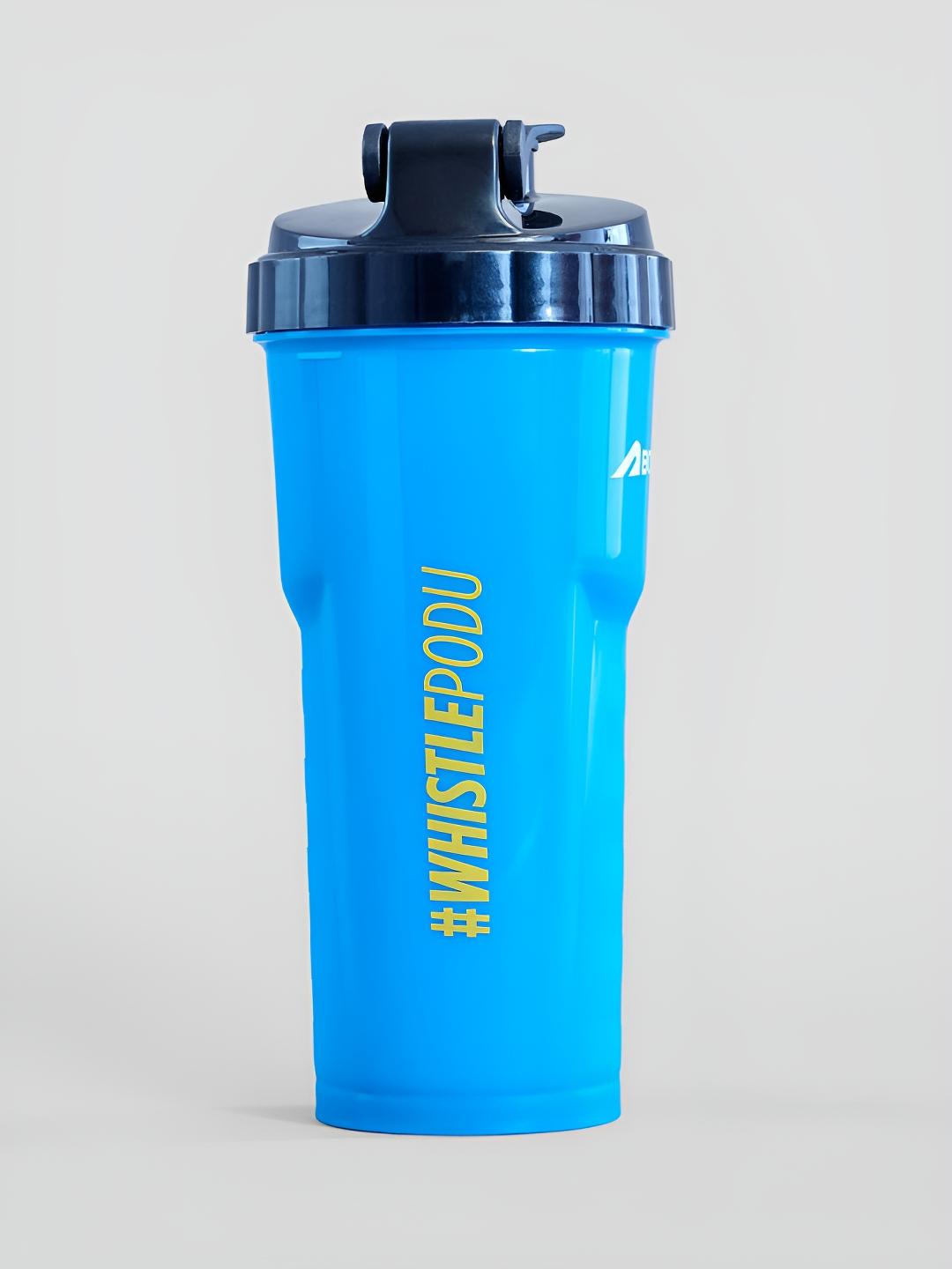 Buy BOLDFIT CSK Blue Typography Plastic Integrated Spout Shaker 700ml ...
