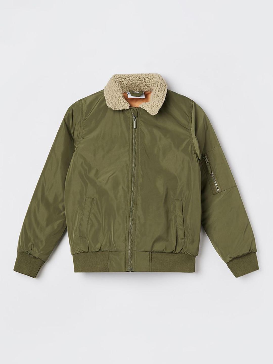 Buy Fame Forever By Lifestyle Boys Geometric Padded Jacket - Jackets ...