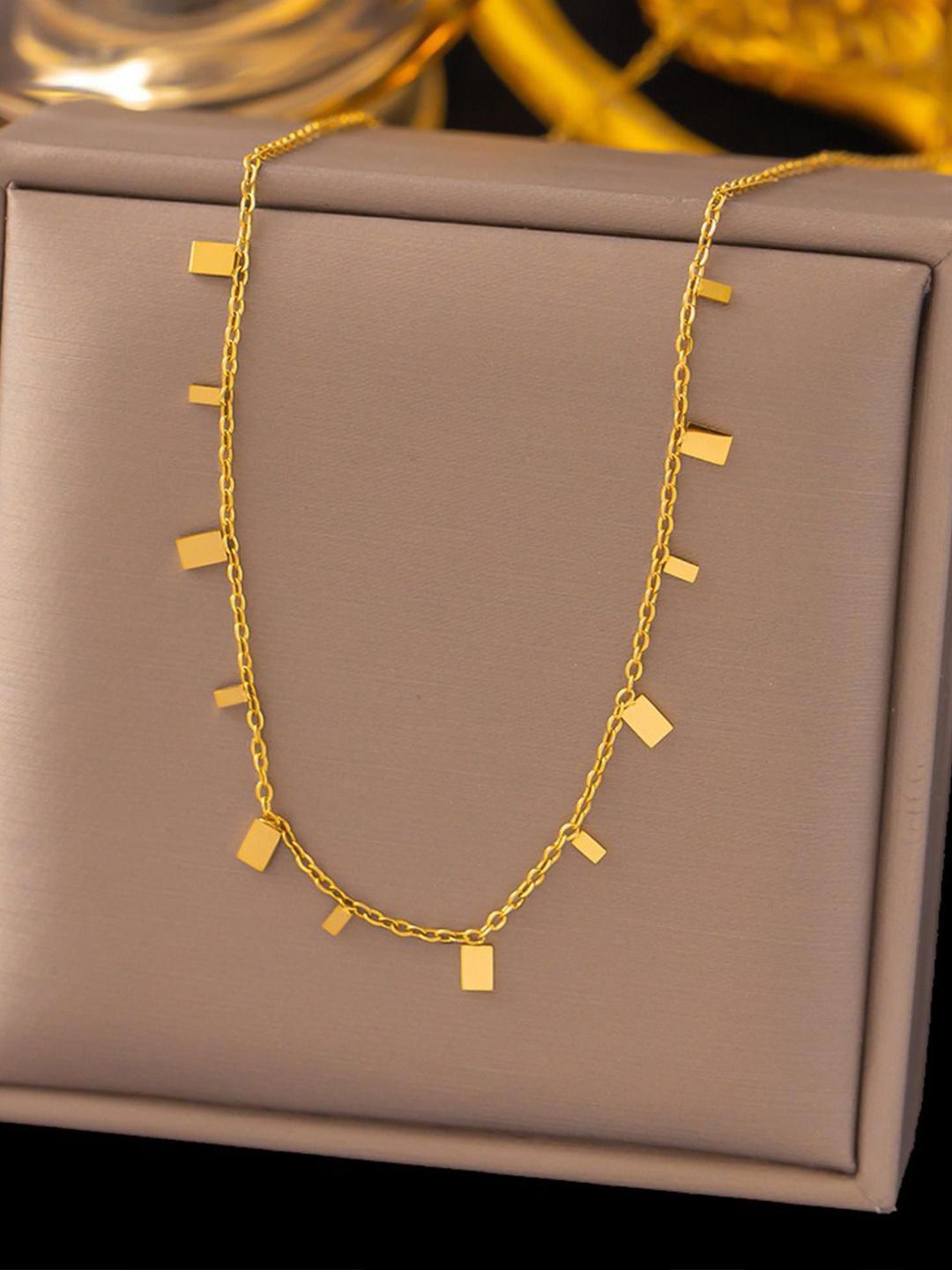 Buy MYKI Gold Plated Stainless Steel Chain - Necklace And Chains for ...