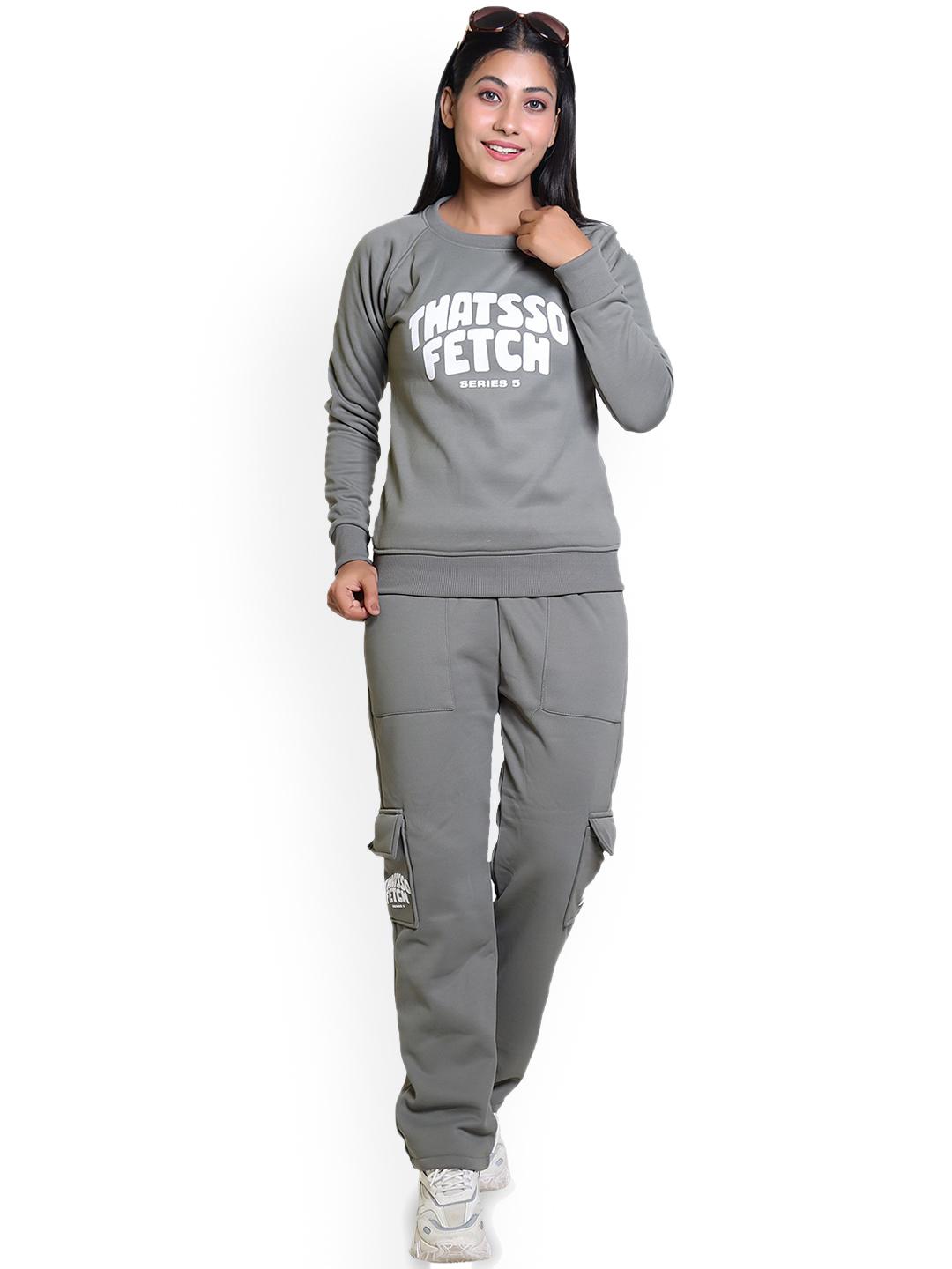 Buy Divine Girl Women Printed Regular Fit Tracksuit - Tracksuits for ...