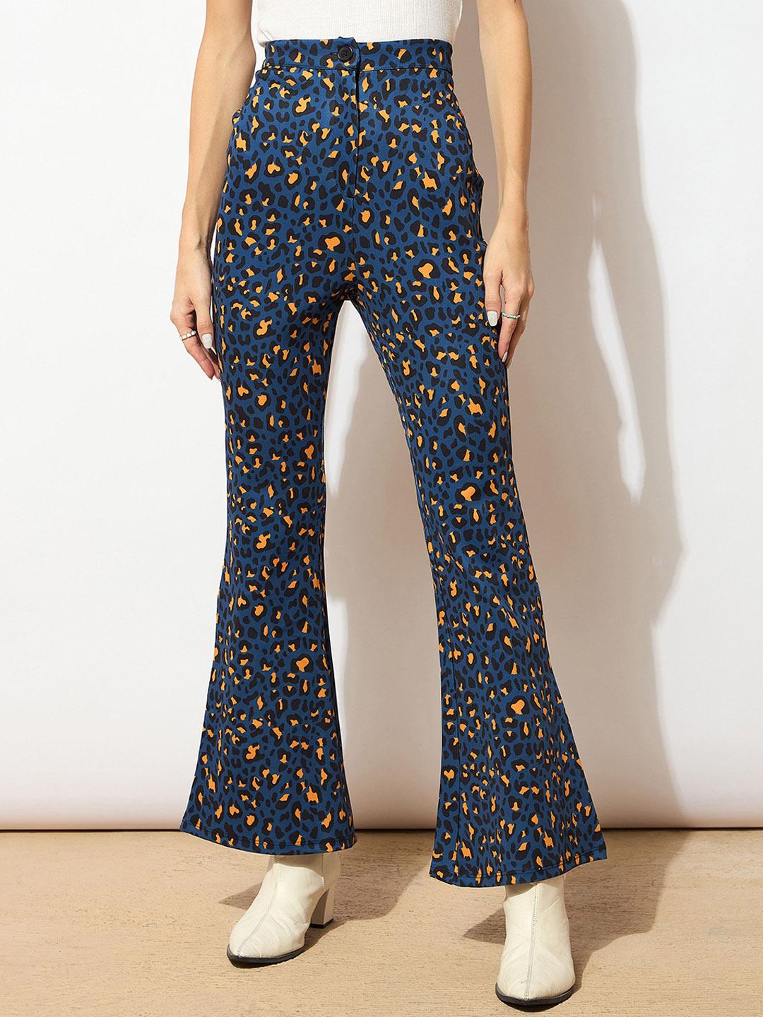 Buy SASSAFRAS Women Animal Printed Trousers - Trousers for Women ...