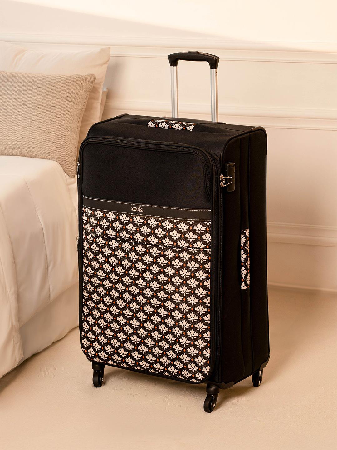 Buy ZOUK Avasa Printed Soft Sided Large Trolley Bag 85 L - Trolley Bag for Unisex 31685473 | Myntra
