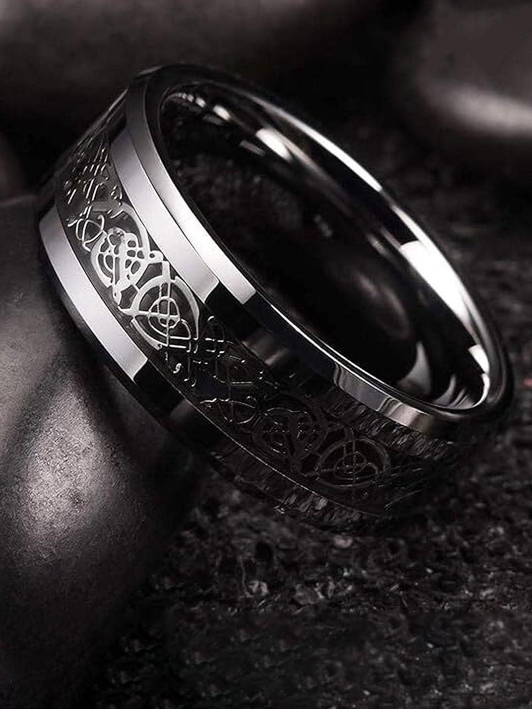 Buy Lila Textured Thumb Finger Ring - Ring for Unisex 31679077 | Myntra