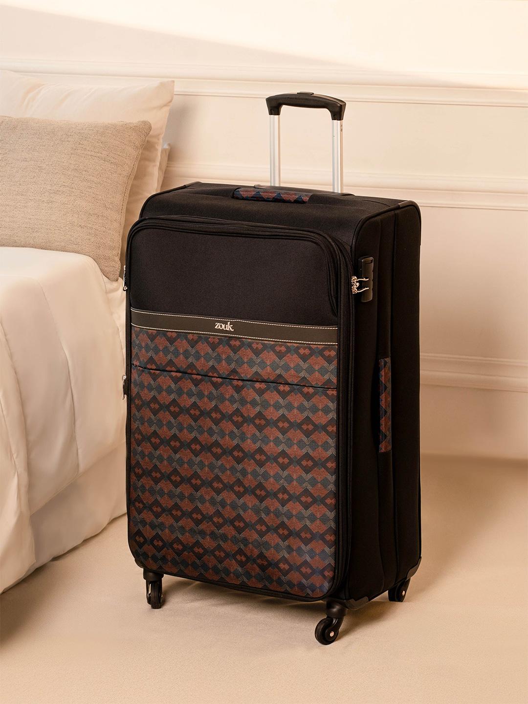 Buy ZOUK Avasa Printed Soft Sided Large Trolly Bag - Trolley Bag for Unisex 31685482 | Myntra