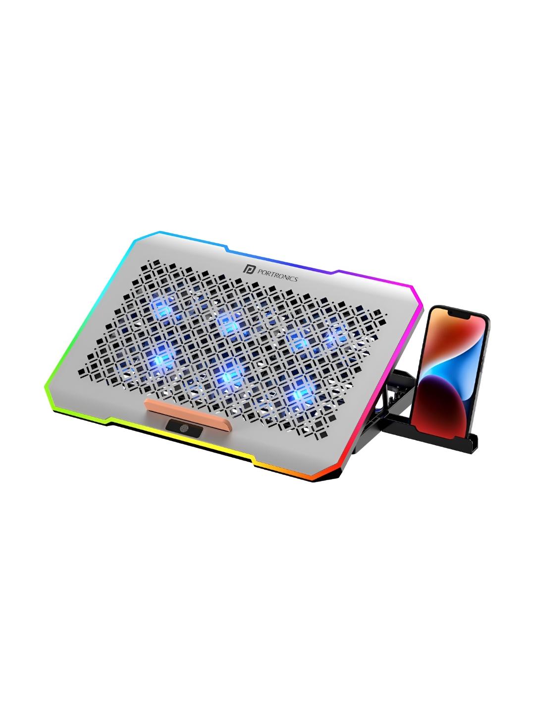 Buy Portronics My Buddy Air Pro Adjustable Laptop Cooling Pad With 6 ...