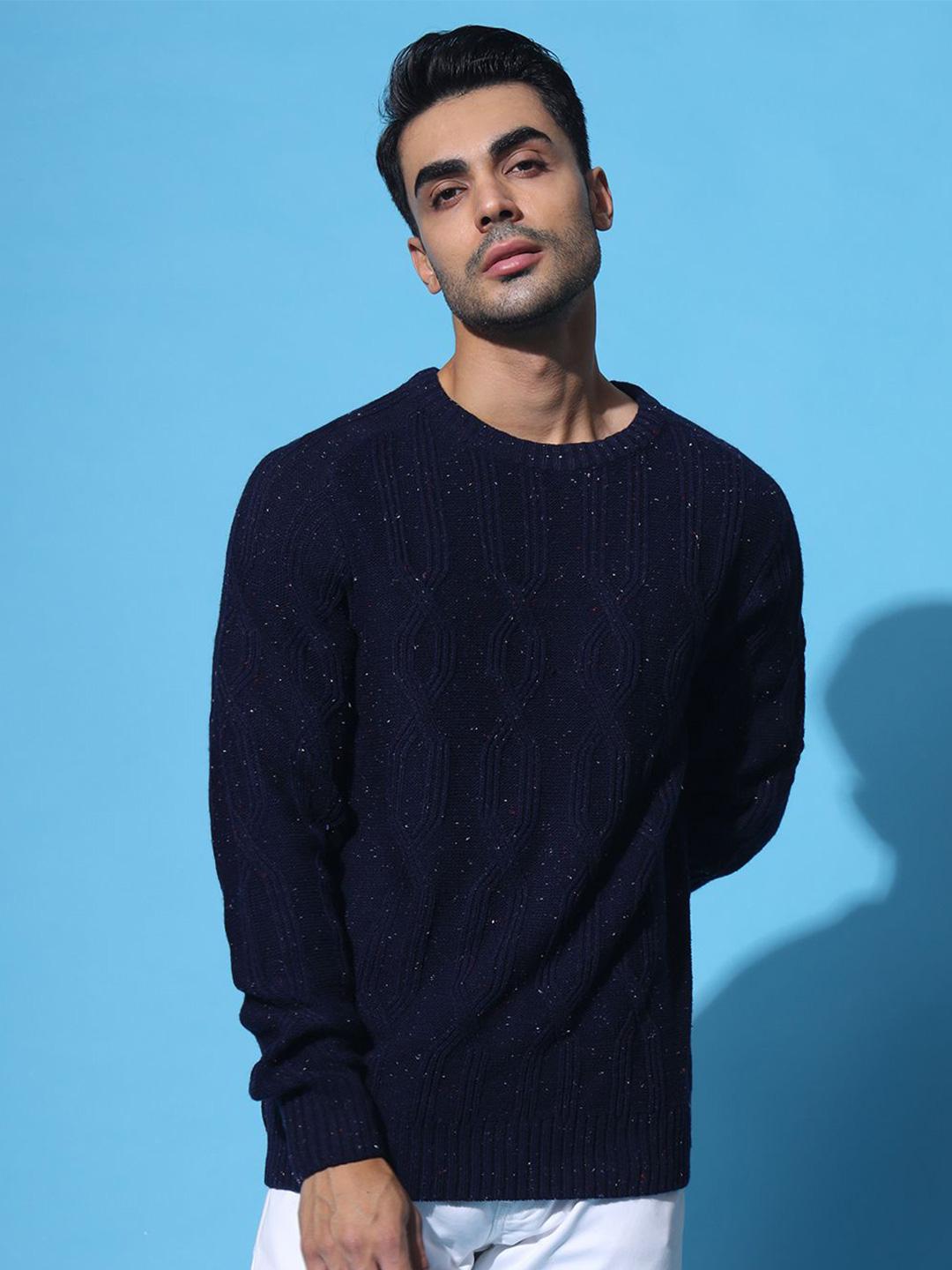 Buy The Roadster Lifestyle Co Self Design Pullover Sweater - Sweaters ...