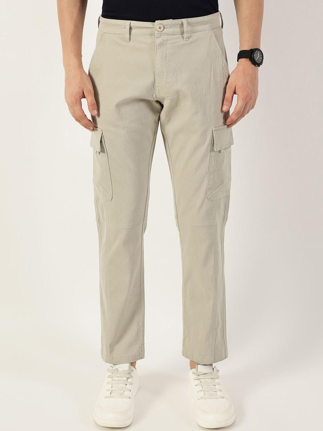 Buy Thomas Scott Men Smart Easy Wash Cargos Trousers - Trousers for Men ...