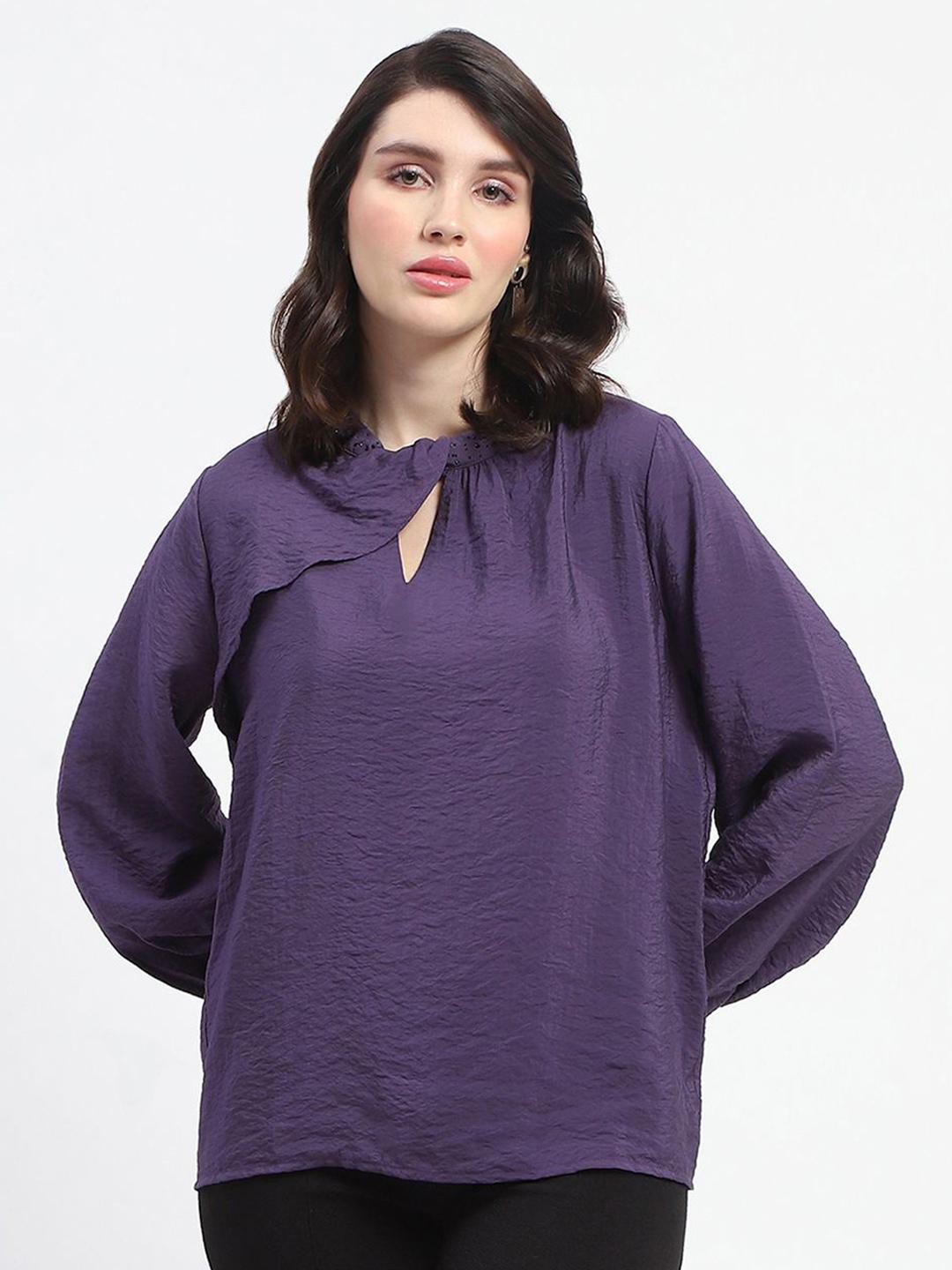 Buy Madame Keyhole Neck Top - Tops for Women 31724322 | Myntra