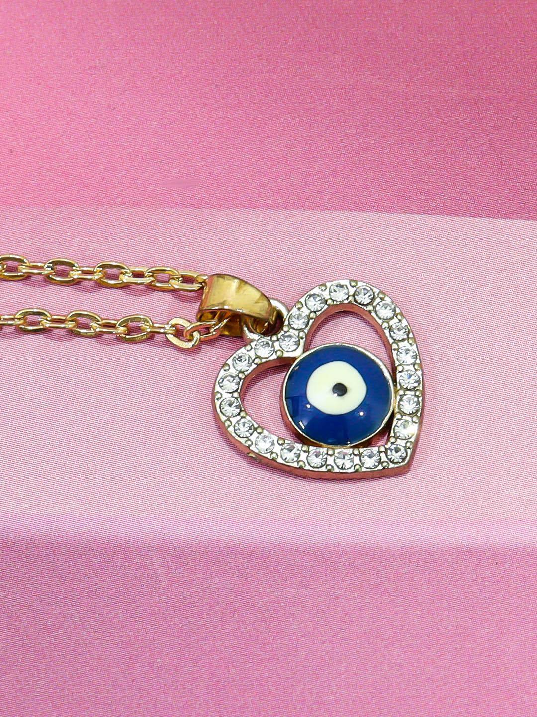 Buy Krelin Gold Plated Stone Studded Pendant With Chain - Pendant for ...