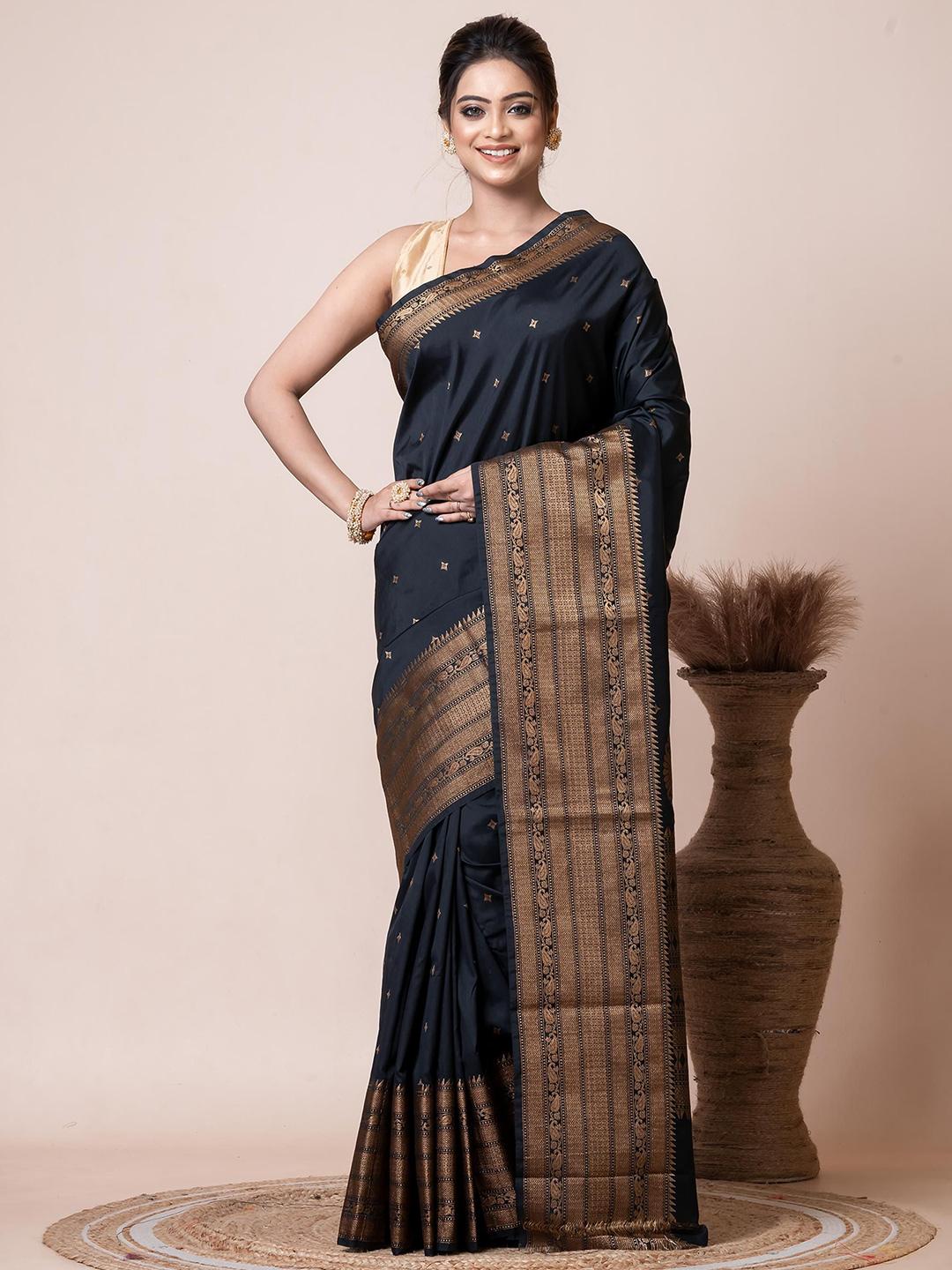 Buy VIBHAVARI Woven Design Zari Saree - Sarees for Women 31755372 | Myntra