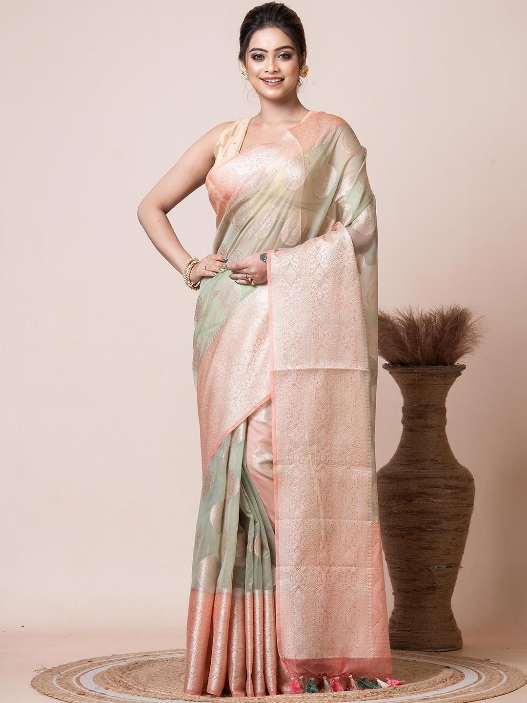 Buy VIBHAVARI Ethnic Motifs Saree - Sarees for Women 31755370 | Myntra