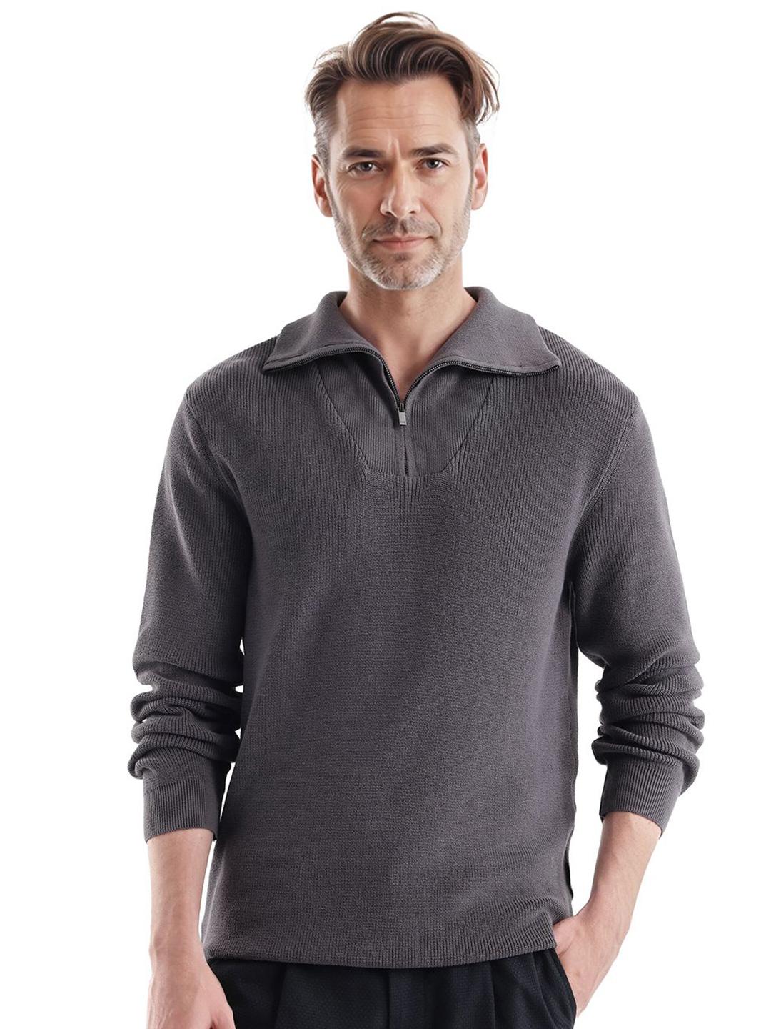 Buy RARE RABBIT Men Half Zipper Cotton Pullover - Sweaters for Men ...