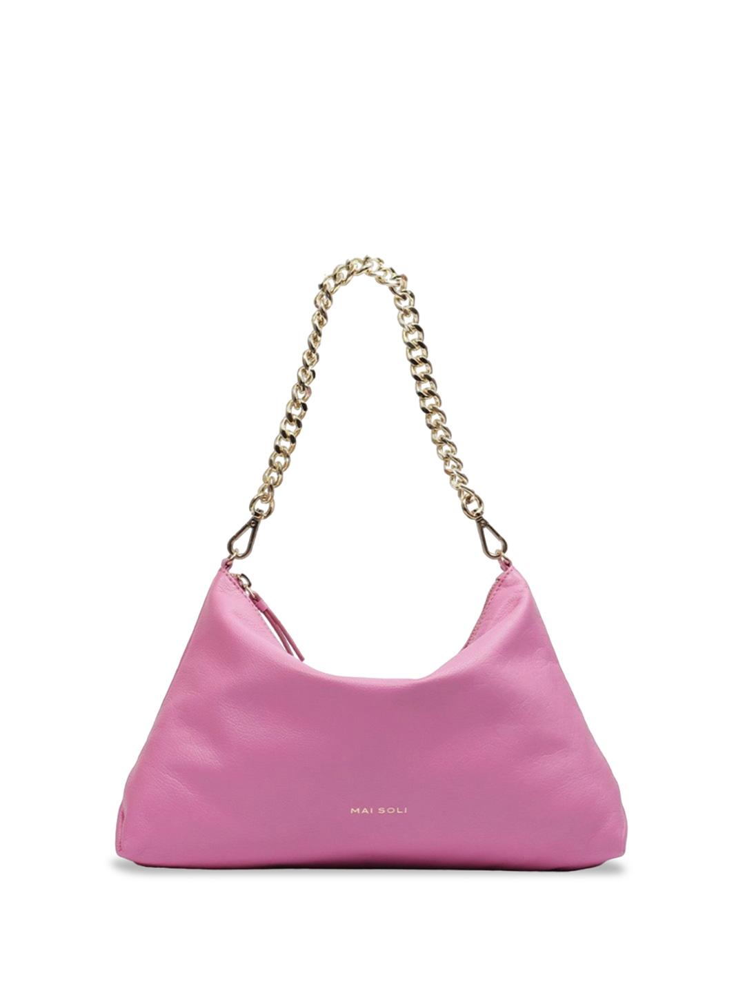 Buy Women Pink Genuine Leather Kim Shoulder Bag - Handbags for Women ...