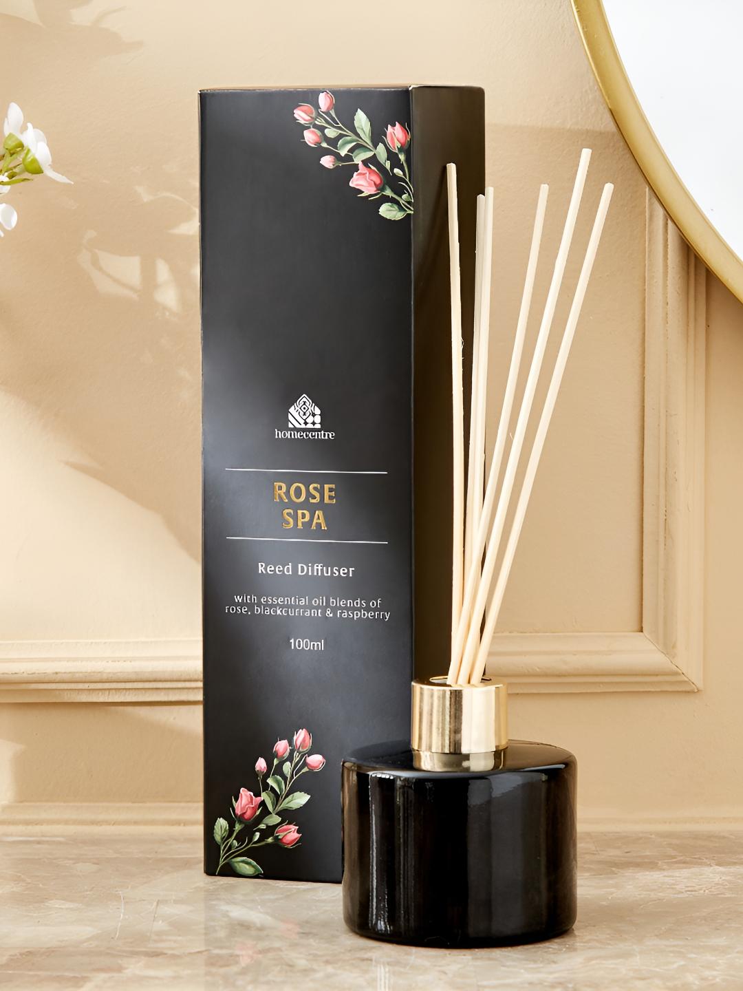 Buy Home Centre Enchanted Rose Spa Black Reed Diffuser Set 100ml ...