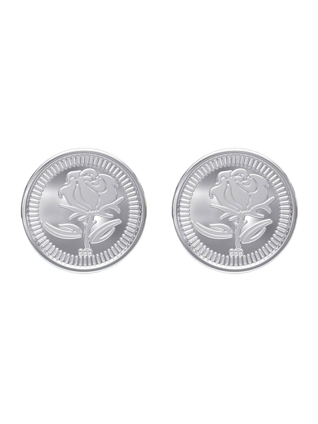 Buy Joyalukkas 999 Purity Set Of 2 Round Shaped Silver Coin 10 G Each ...